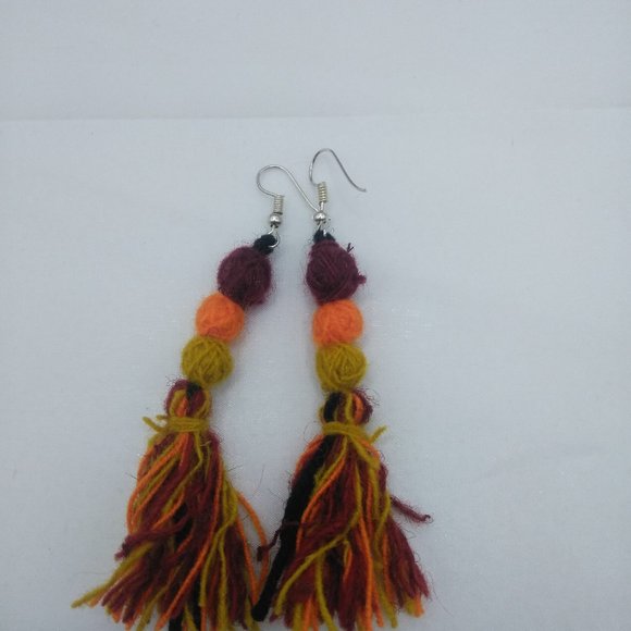 Jewelry | Earrings For Women Made By Hand In Natural Thread Andean ...